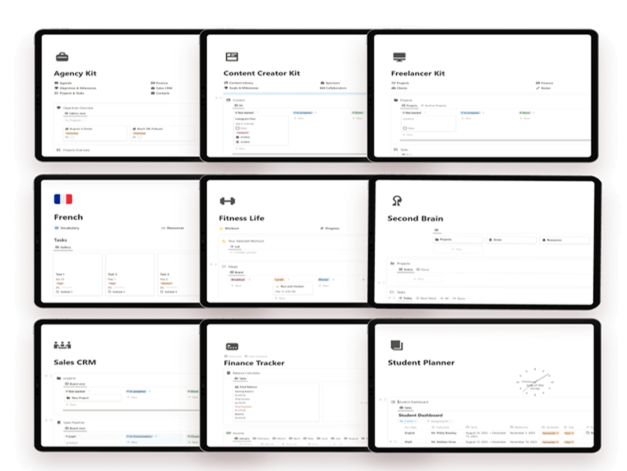 Notion Templates for Streamlined Productivity and Success